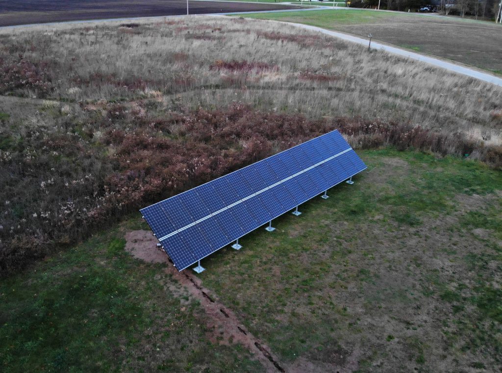 Rural Home Ground Mount Solar Installation - New Prairie SolarNew ...